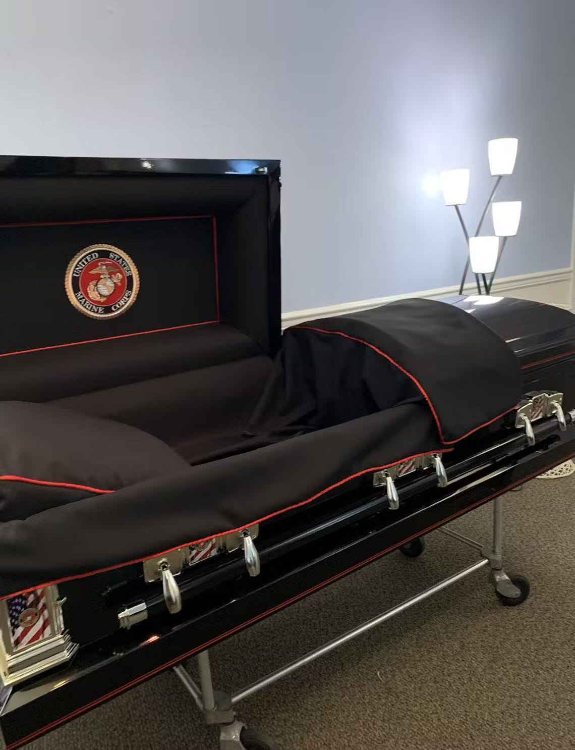 Veteran Premier | Steel Casket - Etsy