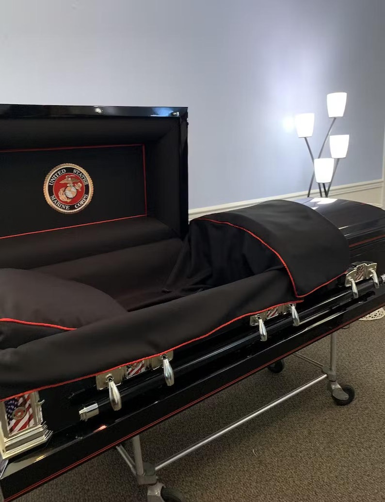 Veteran Premier | Steel Casket - Etsy