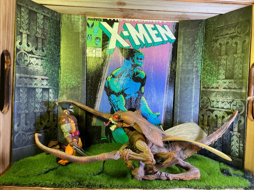 Custom X-men Wolverine Brood Queen Display X-men 234 - Etsy