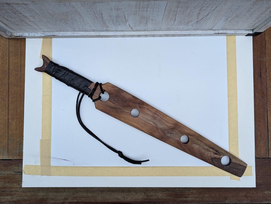 Handmade Walnut Discipline Paddle - Lightweight Stinger - Etsy