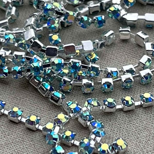 Rhinestone Cup Chain - Etsy