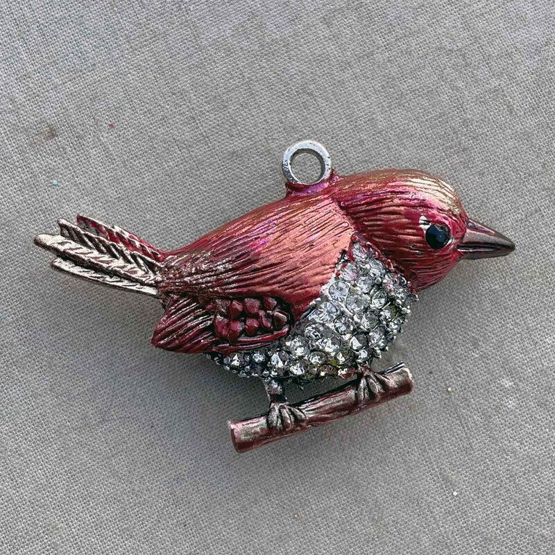 Red Cardinal Charms - Etsy