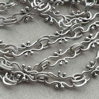 2.5mm Diamond Cut Popcorn Chain Necklace - 925 Sterling Silver - 16" 18 ...