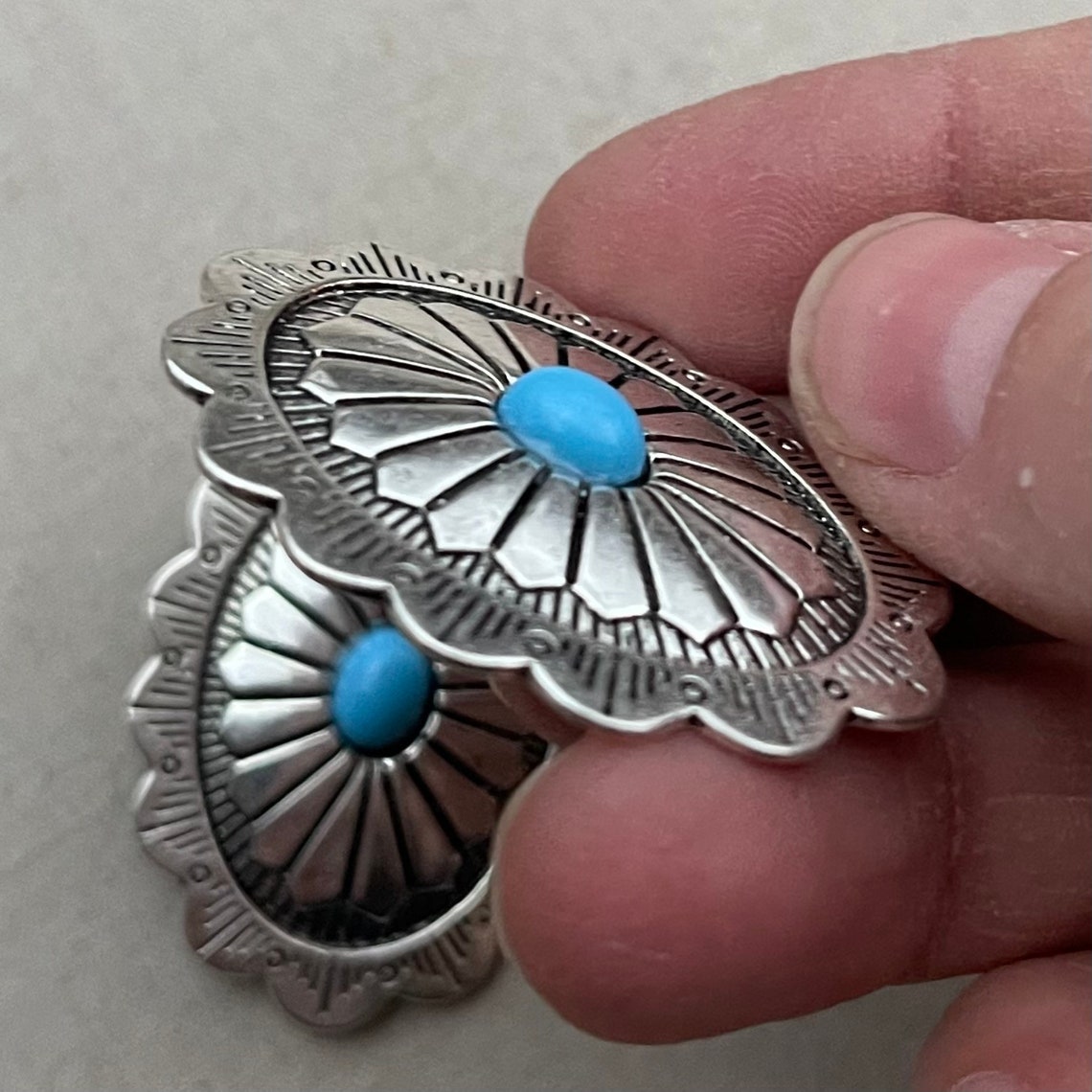 Big Concho Button Southwestern Concho Button Turquoise - Etsy