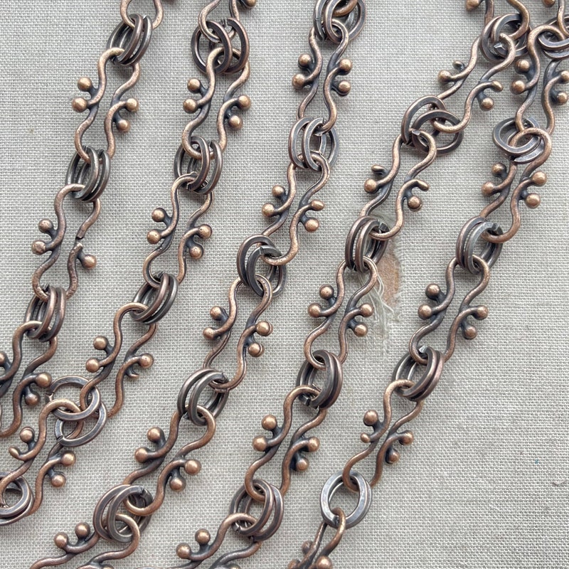 Rusted Copper Chains - Etsy