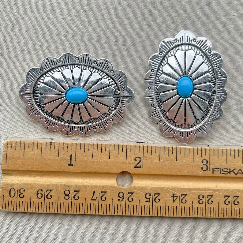 Big Concho Button Southwestern Concho Button Turquoise | Etsy