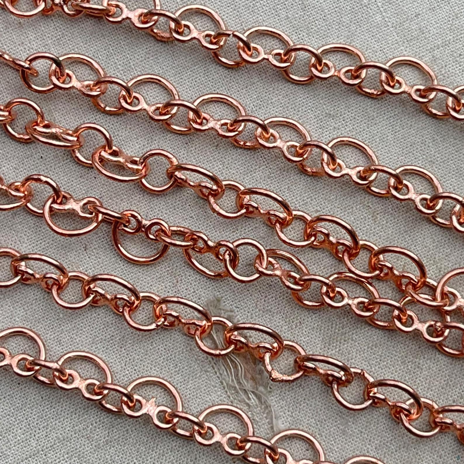 Half Moon Pretzel Chain Copper Chain Pretzel Copper Chain - Etsy