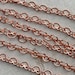 Half Moon Pretzel Chain, Copper Chain, 8x6mm Chain, Soldered Chain ...