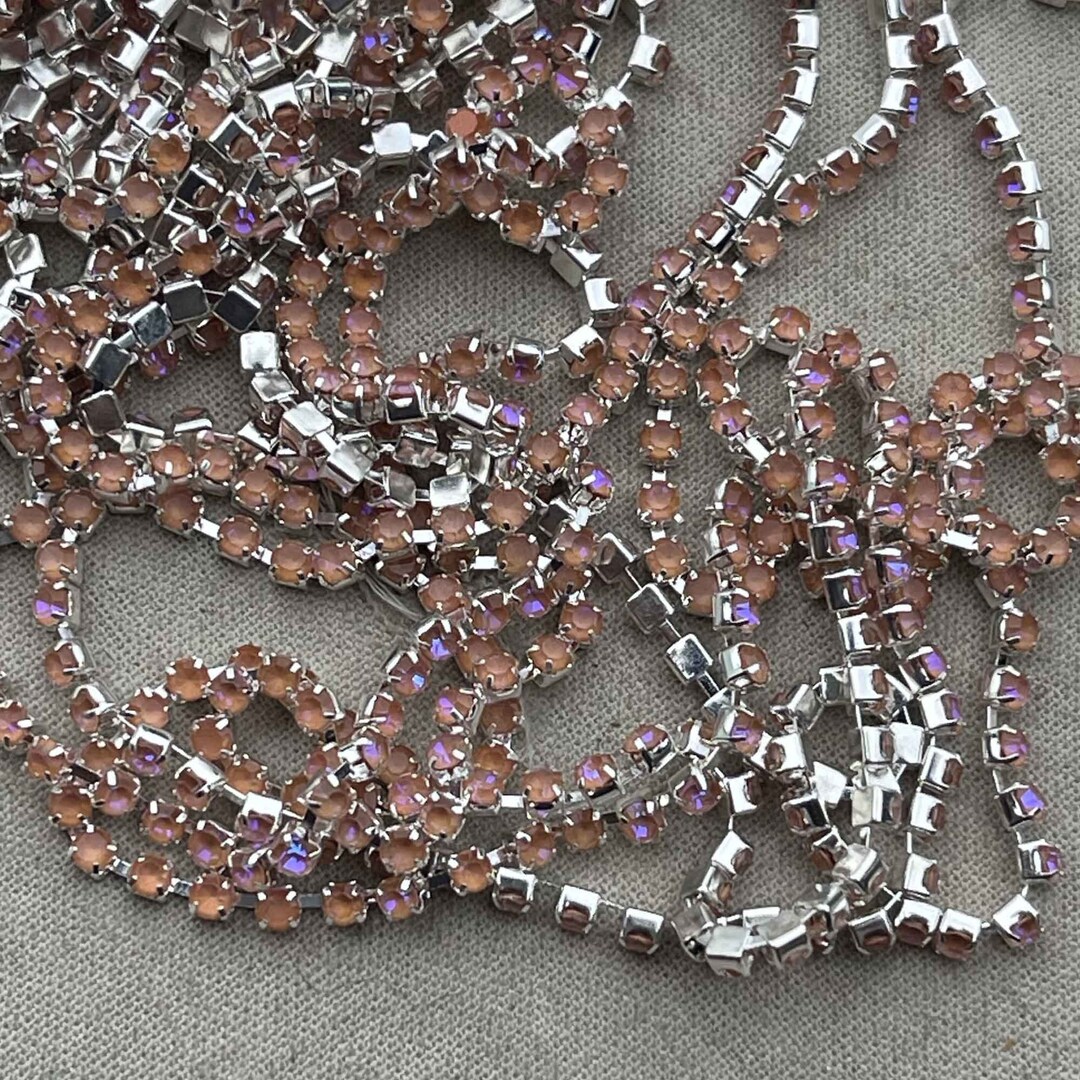 2mm Opal Rhinestone Cup Chain, 6SS Rhinestone Crystal Chain, Wholesale ...