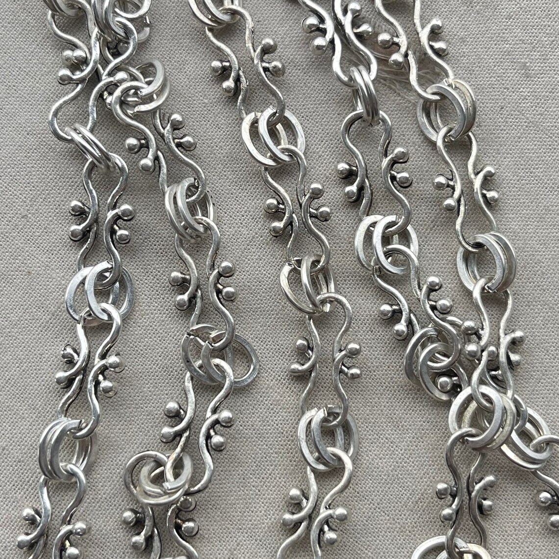 Antique Silver Chain Silver Infinity Chain Antique Silver - Etsy