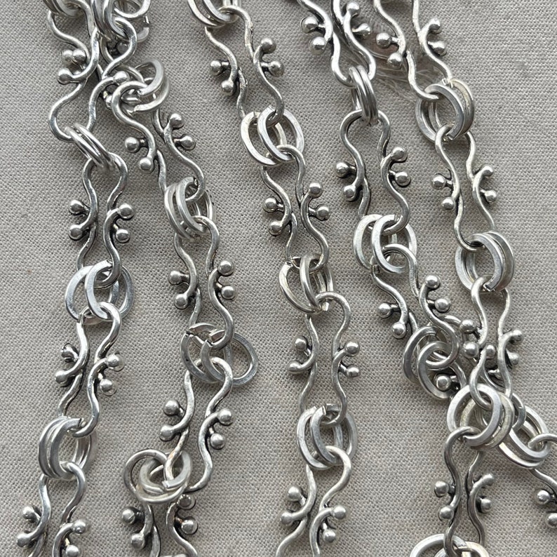 Antique Silver Chain Silver Infinity Chain Antique Silver - Etsy
