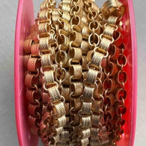 Matte Gold Book Chain, Vintage Style Bookchain, 8x5mm Oval, Dry Gulch ...
