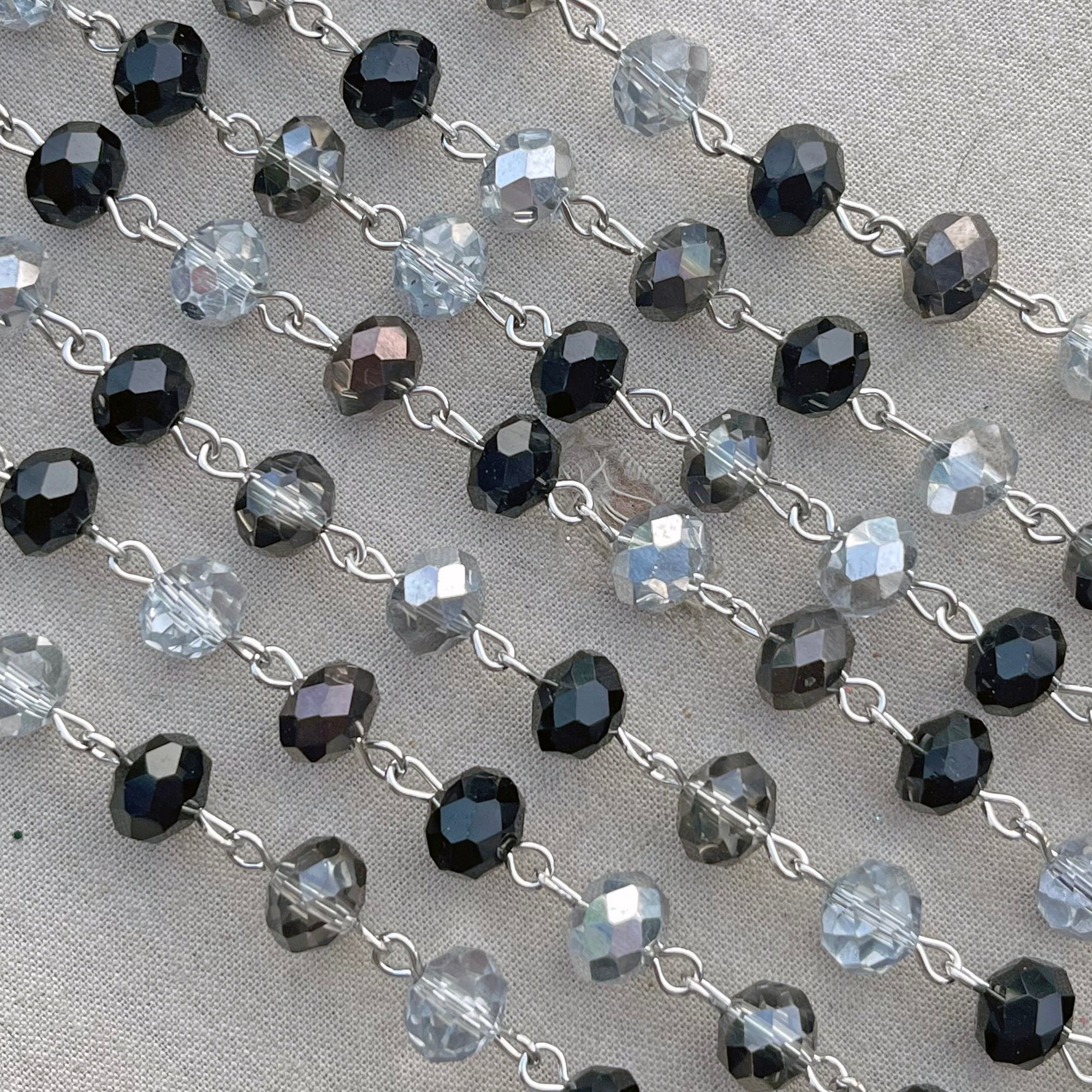 Enjoy 365 Day Returns Clear Crystal Glass Large Multi Shape Beaded ...