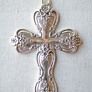 Vintage Style Spoon Cross Pendant, Victorian Style Cross, Shabby ...