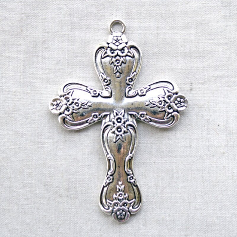 Silverware Cross - Etsy