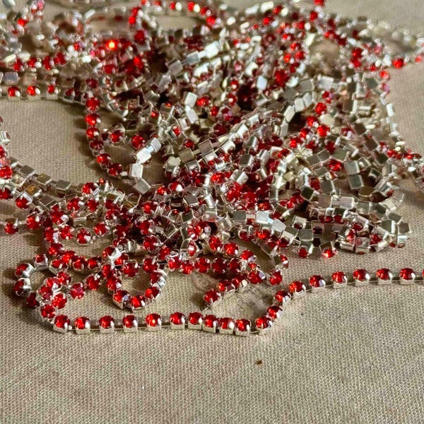 Rhinestone Cup Chain - Etsy
