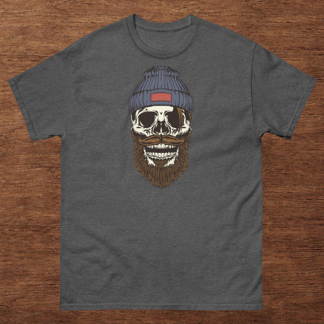Bearded Skull Shirt, Bearded Shirt for Men, Skull Shirt for Men - Etsy