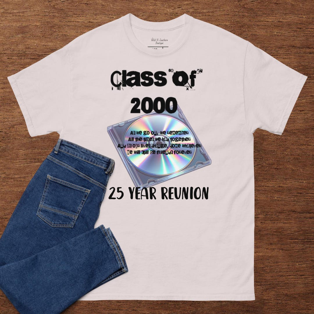 Class Reunion Shirt, Class of 2000 Reunion Shirt, 25 Year Reunion Shirt ...
