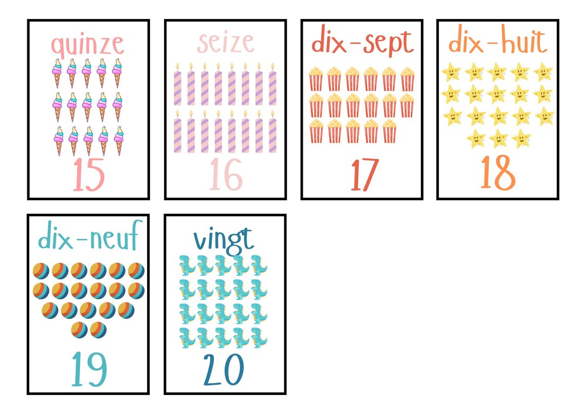 French Alphabet and Number Flashcards / Les Cartes De L’alphabet Et Des ...
