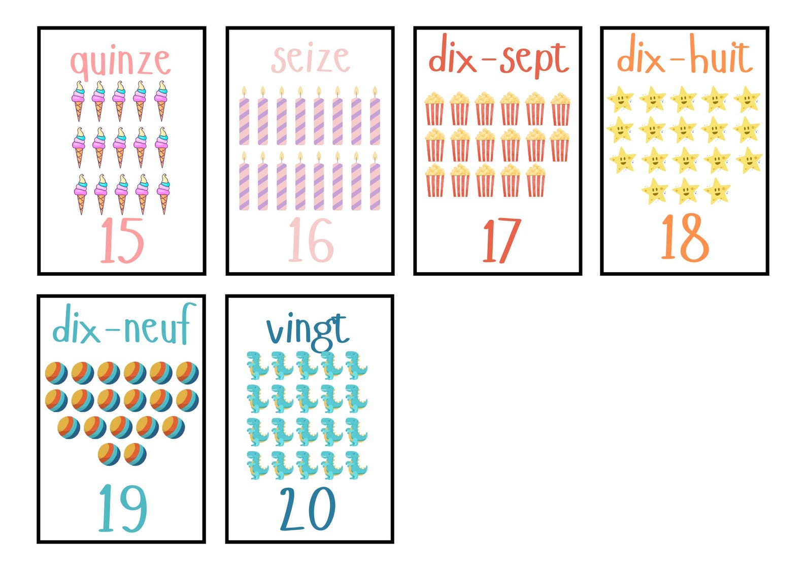 French Alphabet and Number Flashcards / Les Cartes De L’alphabet Et Des ...