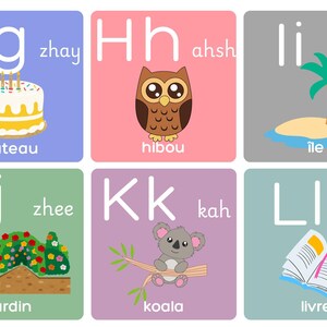 French Alphabet and Number Flashcards / Les Cartes De L’alphabet Et Des ...