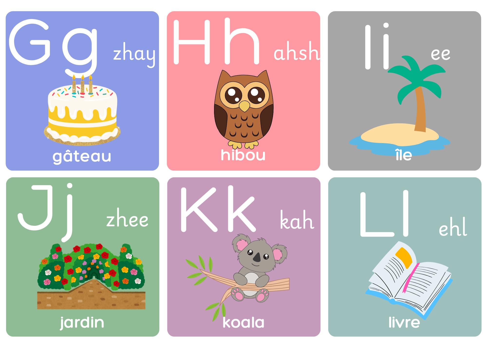 French Alphabet and Number Flashcards / Les Cartes De L’alphabet Et Des ...