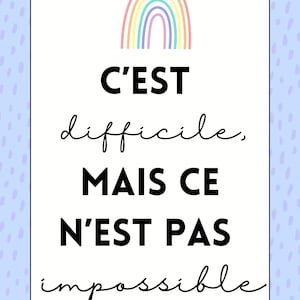 French Classroom Motivational Posters / Les Affiches De Motivation Pour ...