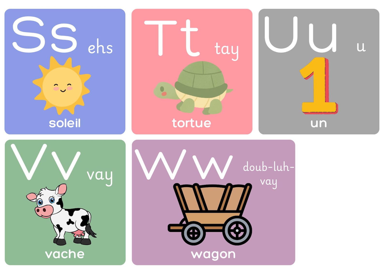 French Alphabet and Number Flashcards / Les Cartes De L’alphabet Et Des ...