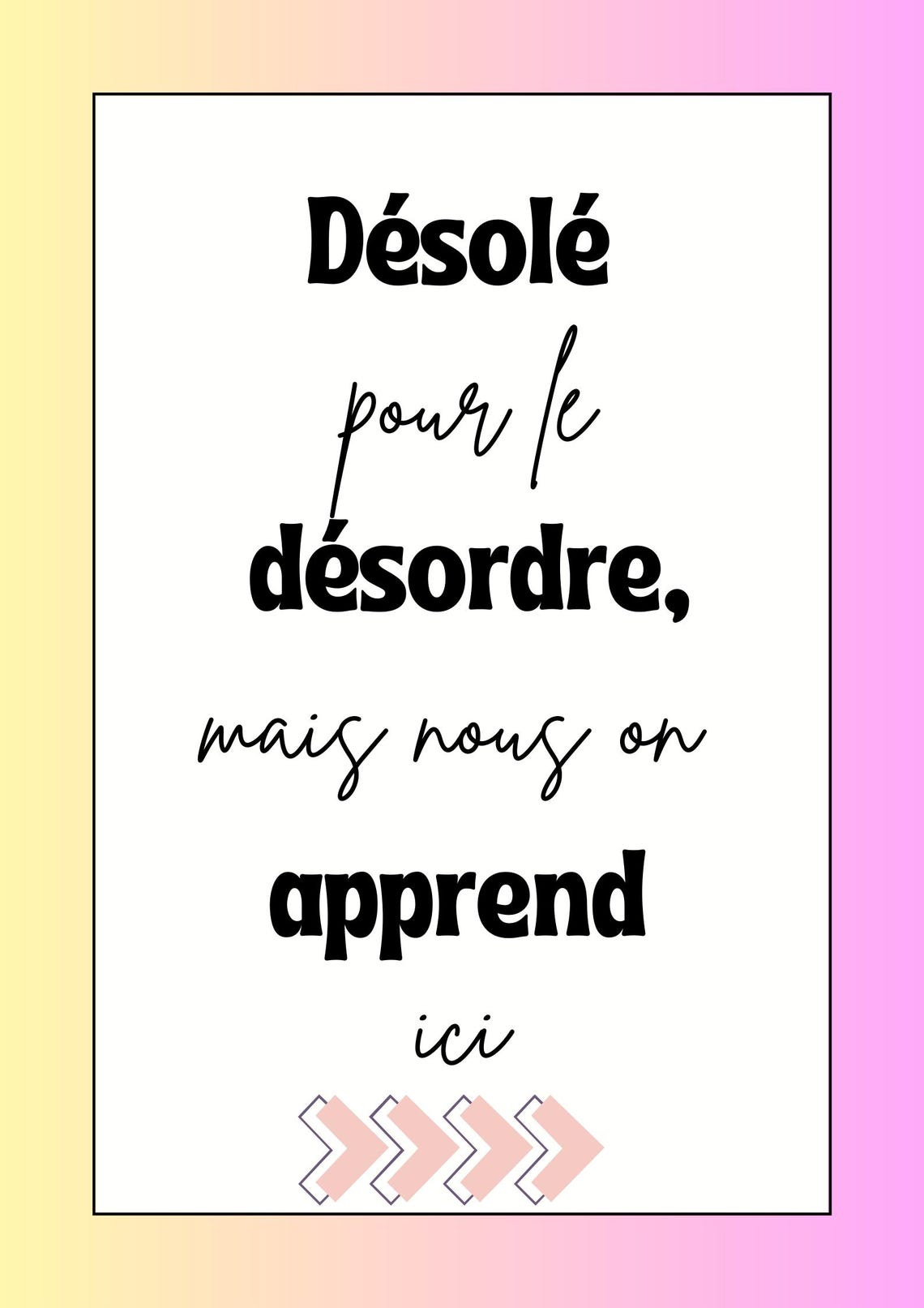 French Classroom Motivational Posters / Les Affiches De Motivation Pour ...