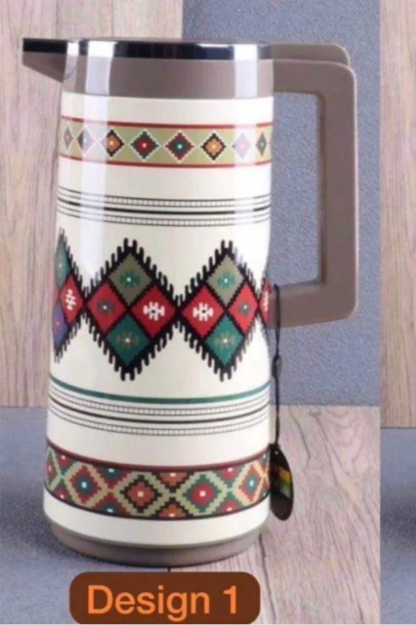 Luxury Beautiful Arabic Style Dallah Vacuum Flask Thermos With Handmade ...