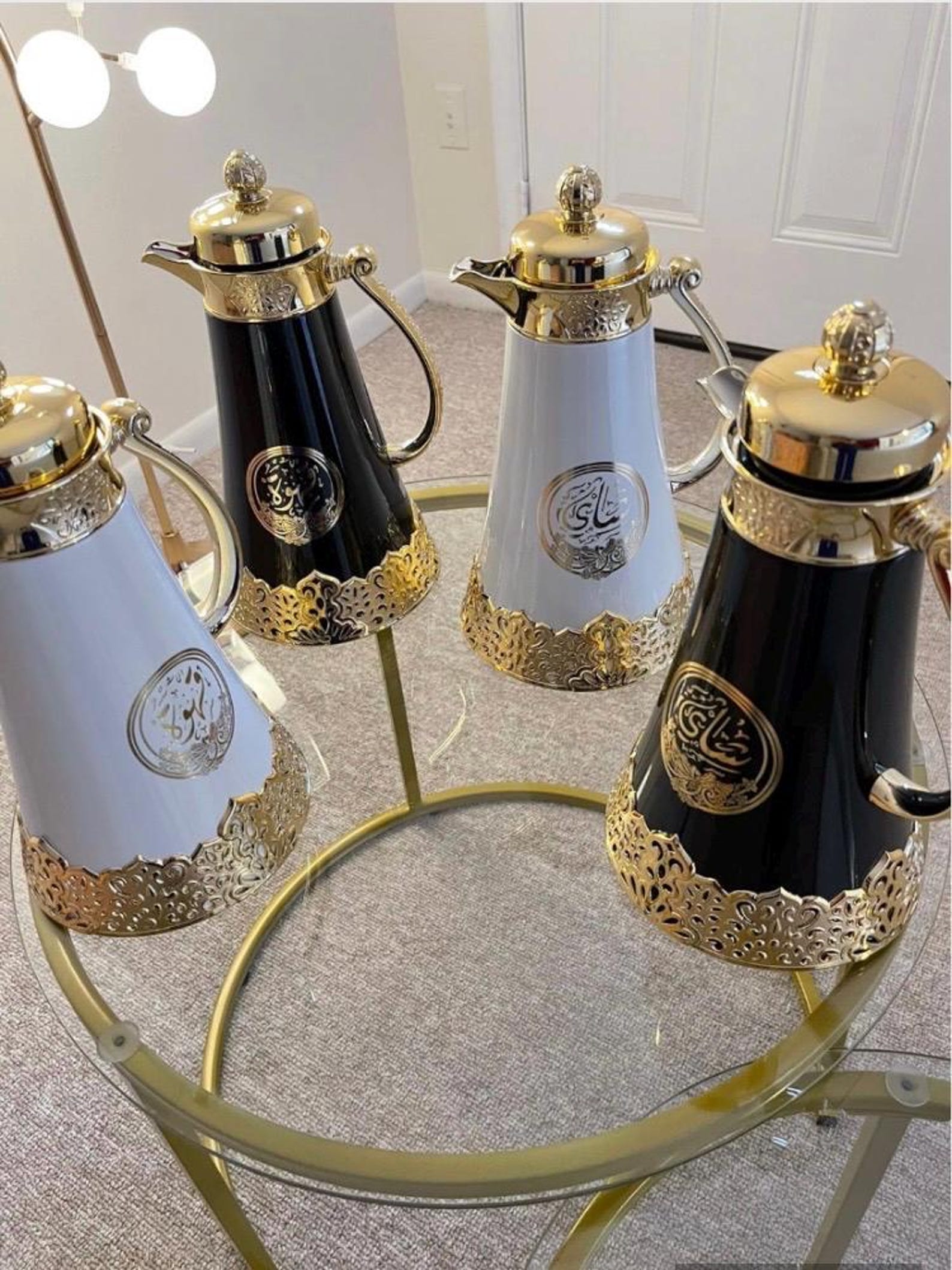 Luxury Arabic Style Dallah Vacuum Flask Thermos With Handmade ...