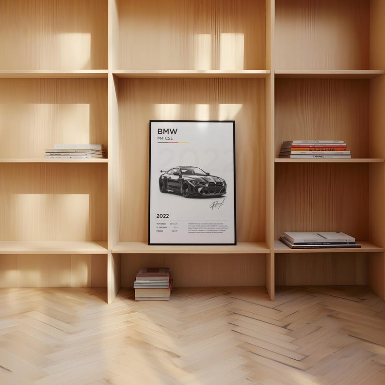 BMW M4 Poster, BMW Print, BMW Poster, Bmw Frame Decor, Bmw Illustration ...
