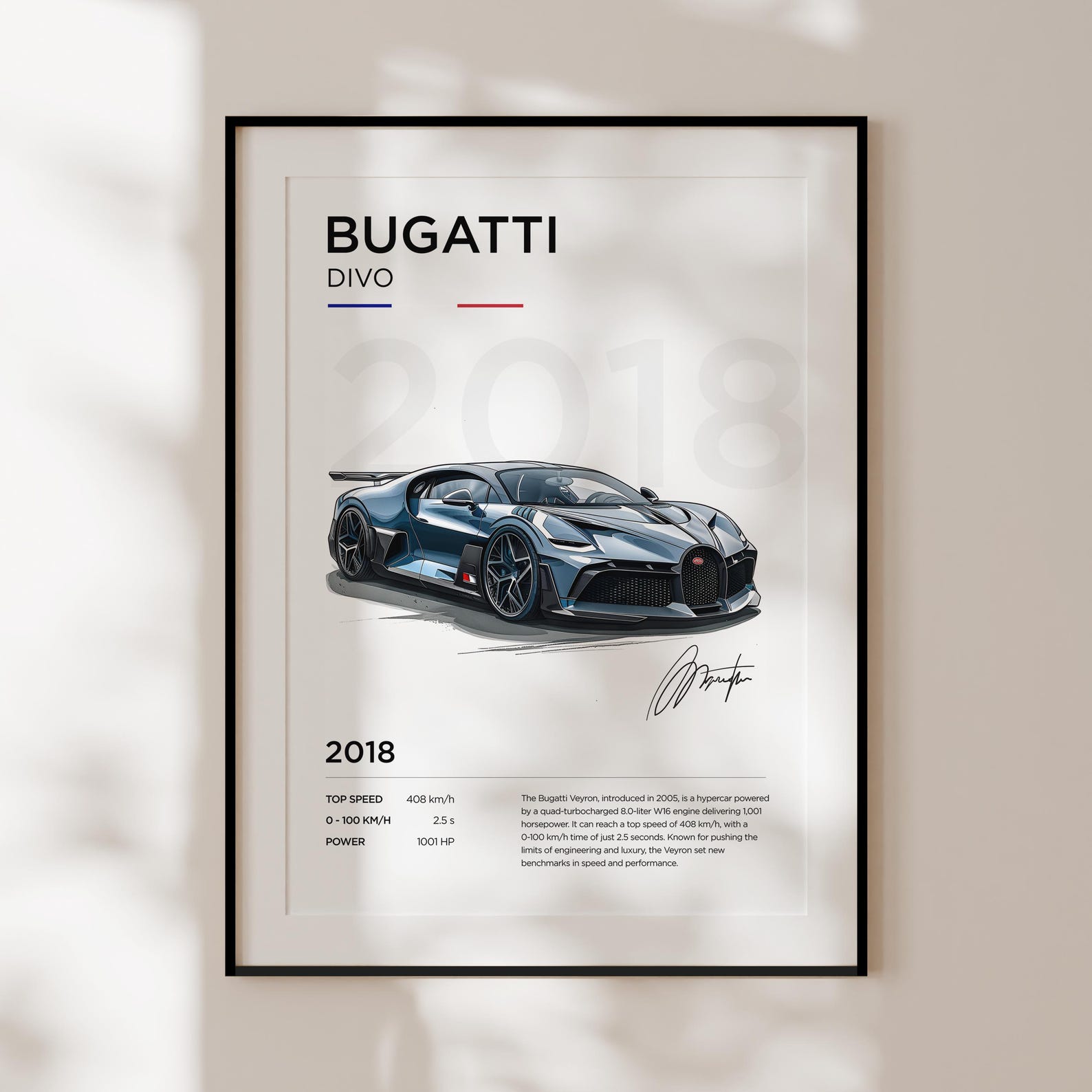 Bugatti Divo Poster, Bugatti Divo Print, Bugatti Poster, Bugatti Frame ...
