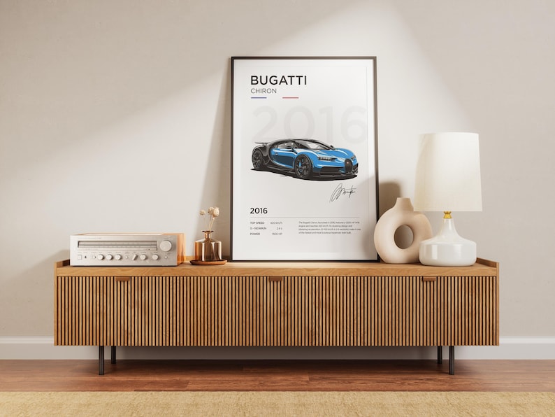 Bugatti Chiron Poster, Bugatti Chiron Print, Bugatti Poster, Bugatti ...