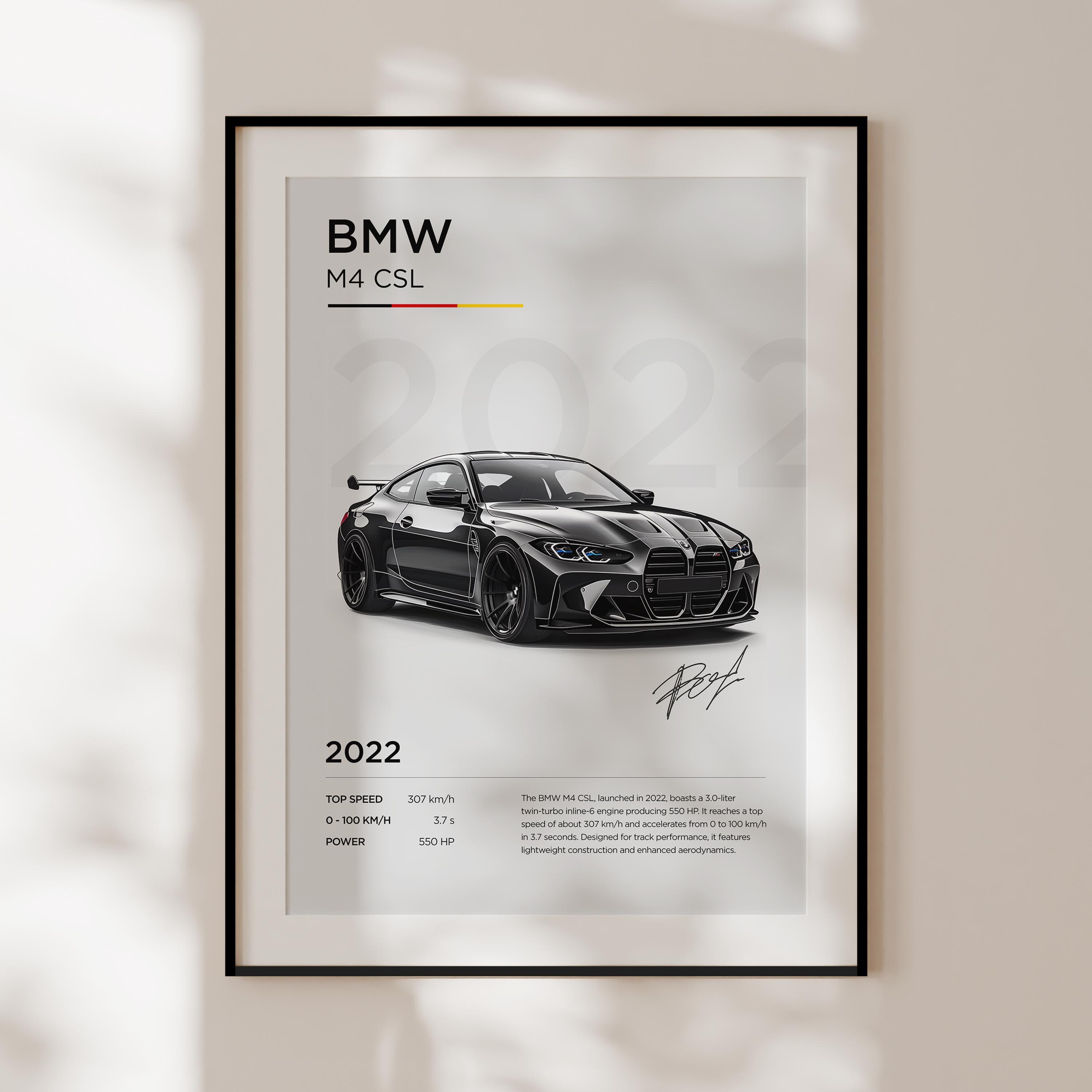 BMW M4 Poster, BMW Print, BMW Poster, Bmw Frame Decor, Bmw Illustration ...