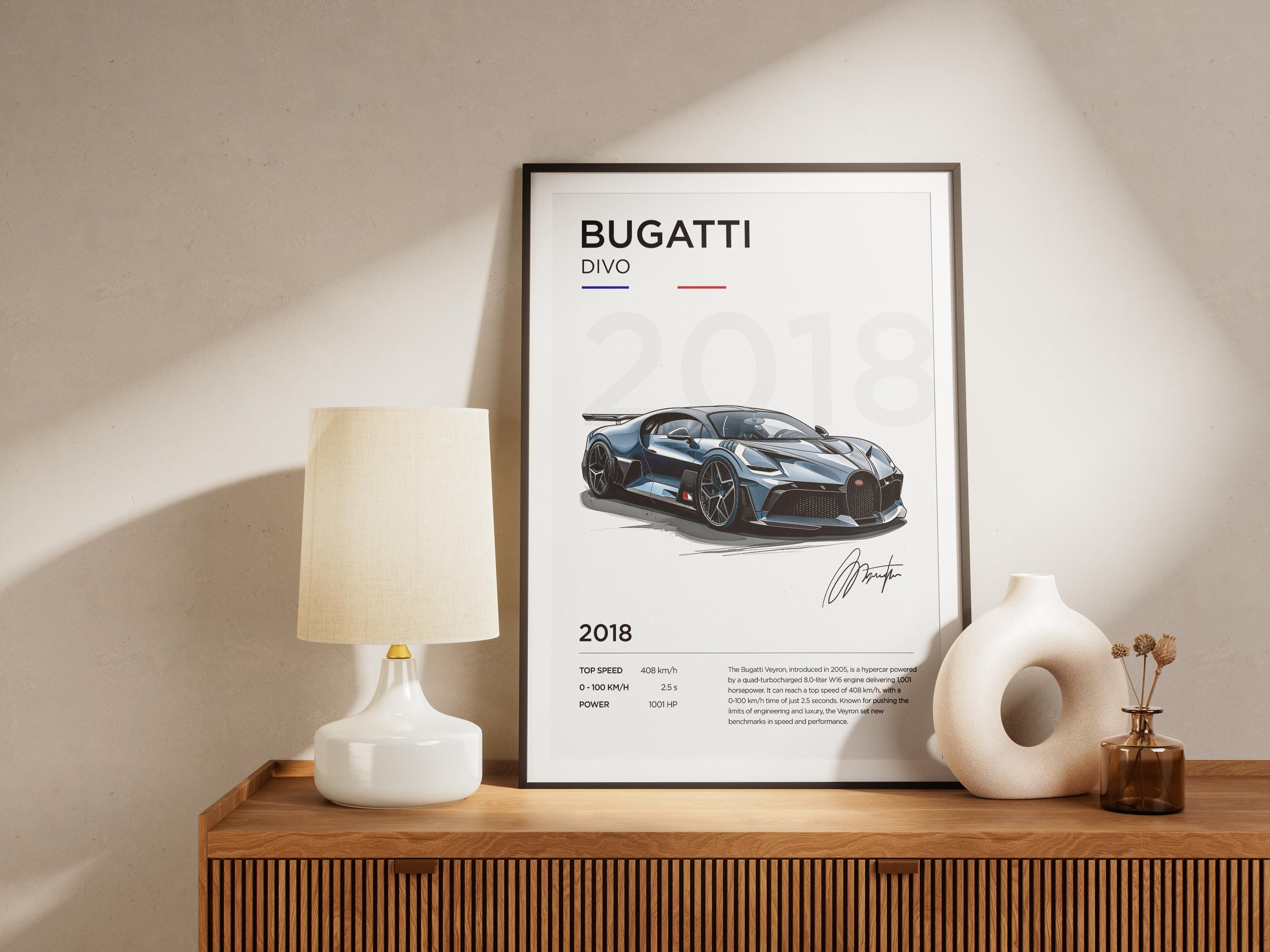 Bugatti Divo Poster, Bugatti Divo Print, Bugatti Poster, Bugatti Frame ...