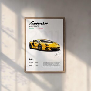 Lamborghini Aventador Poster, Lamborghini Print, Lamborghini Poster ...