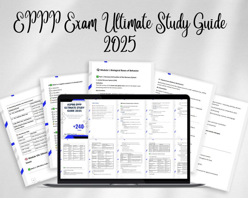 EPPP Exam Study Guide 2025: Practice Questions, Definitions, Cheat ...