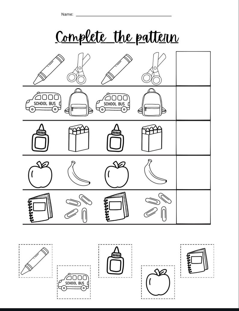 Pre K Worksheets, Tracing, Numbers - Etsy