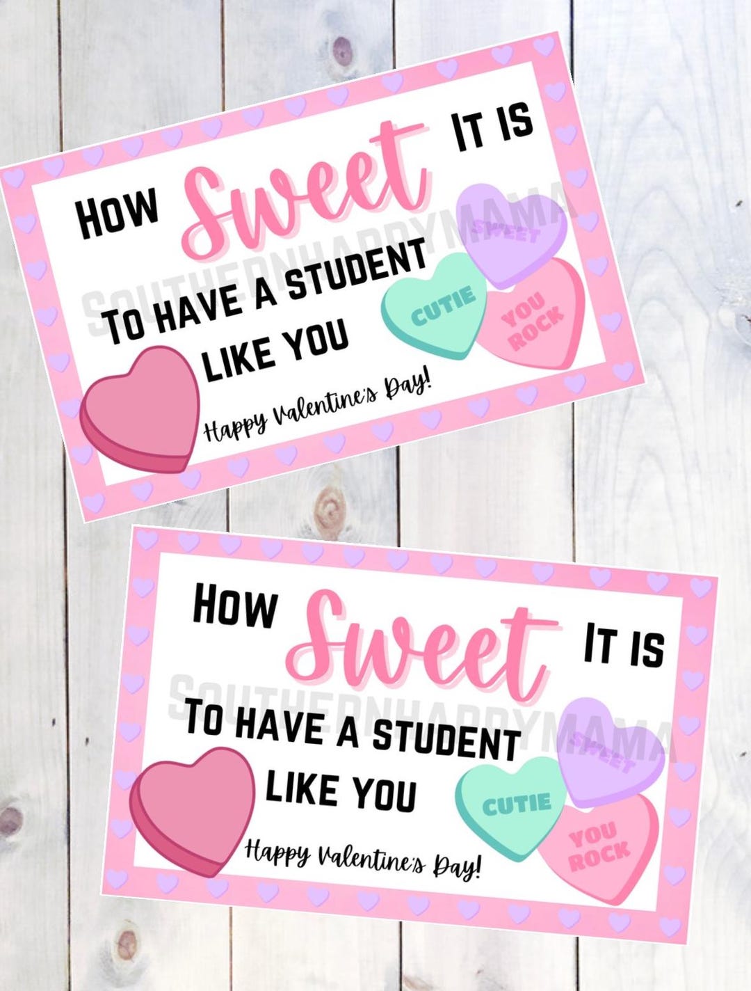 Teacher Valentine, Sweet It Is, Printable. Pink Valentines, Candy ...