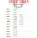 Santa Letter, Secret Santa Letter, Work Party, Co Worker Questionnaire ...