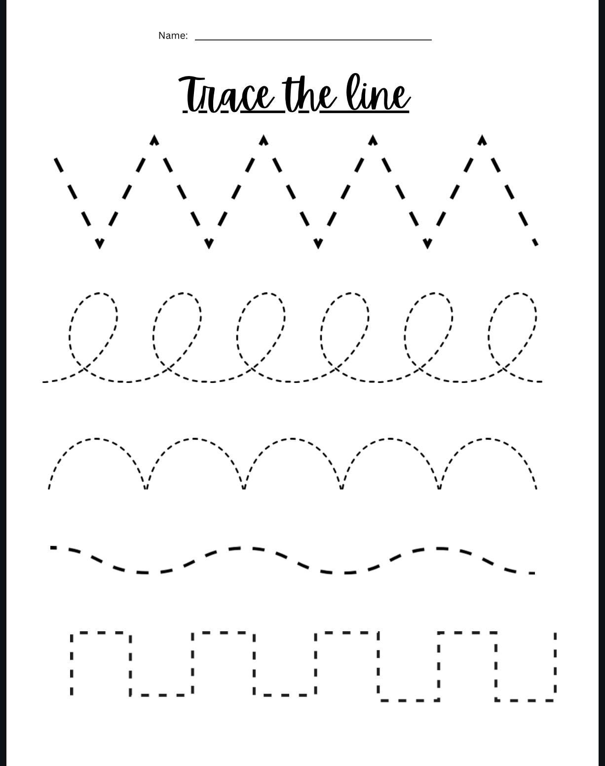 Pre K Worksheets, Tracing, Numbers - Etsy