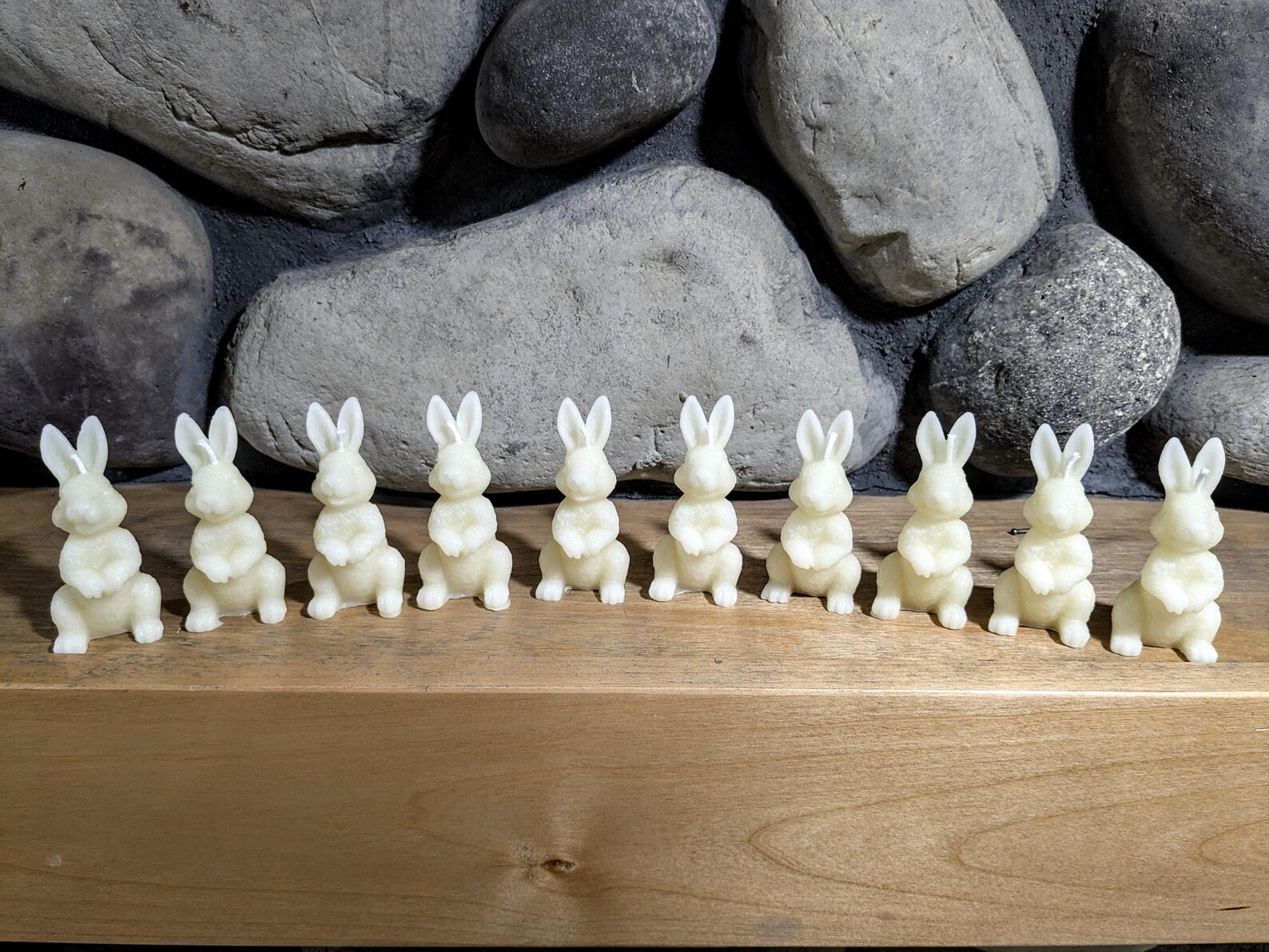 100 % Pure USA Beeswax Bunny Candle - Etsy