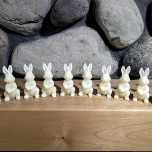 100 % Pure USA Beeswax Bunny Candle - Etsy