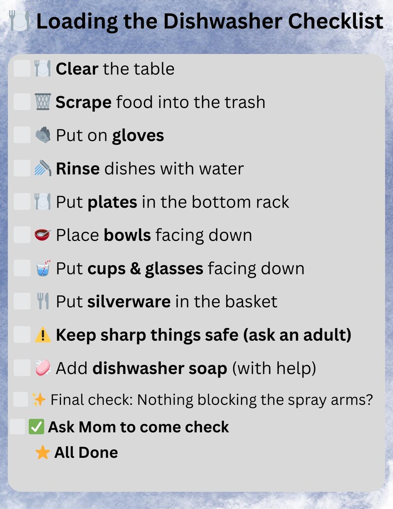 Kids Cleaning Checklist Bundle | Editable Chore Charts (digital ...