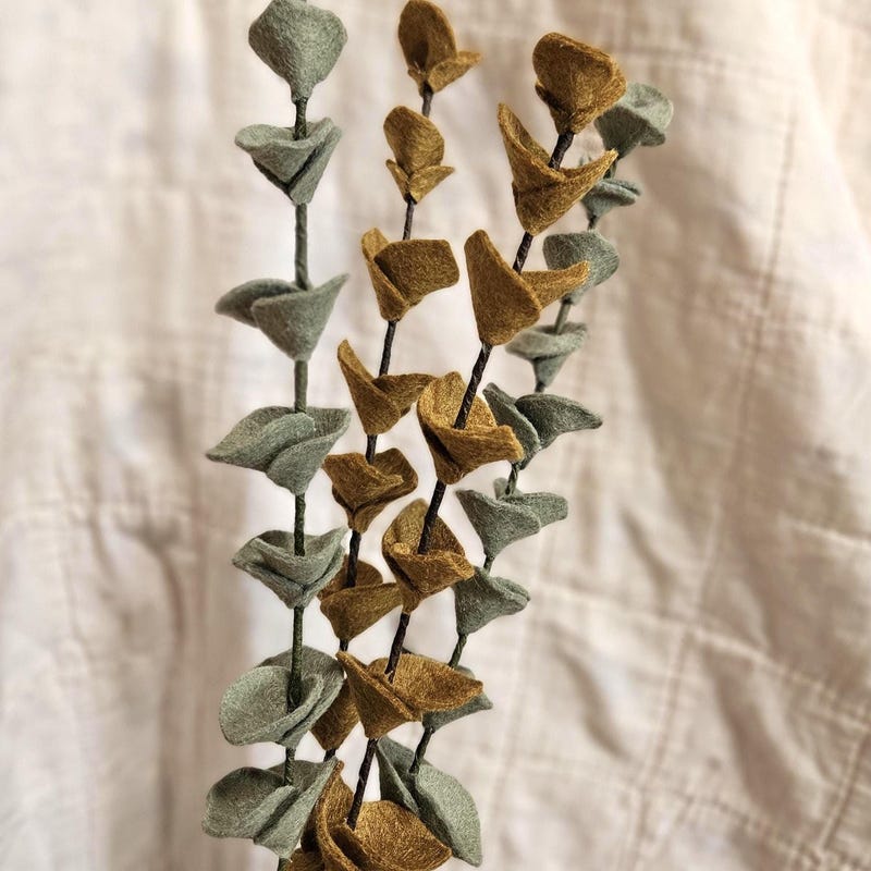 Felt Eucalyptus - Etsy