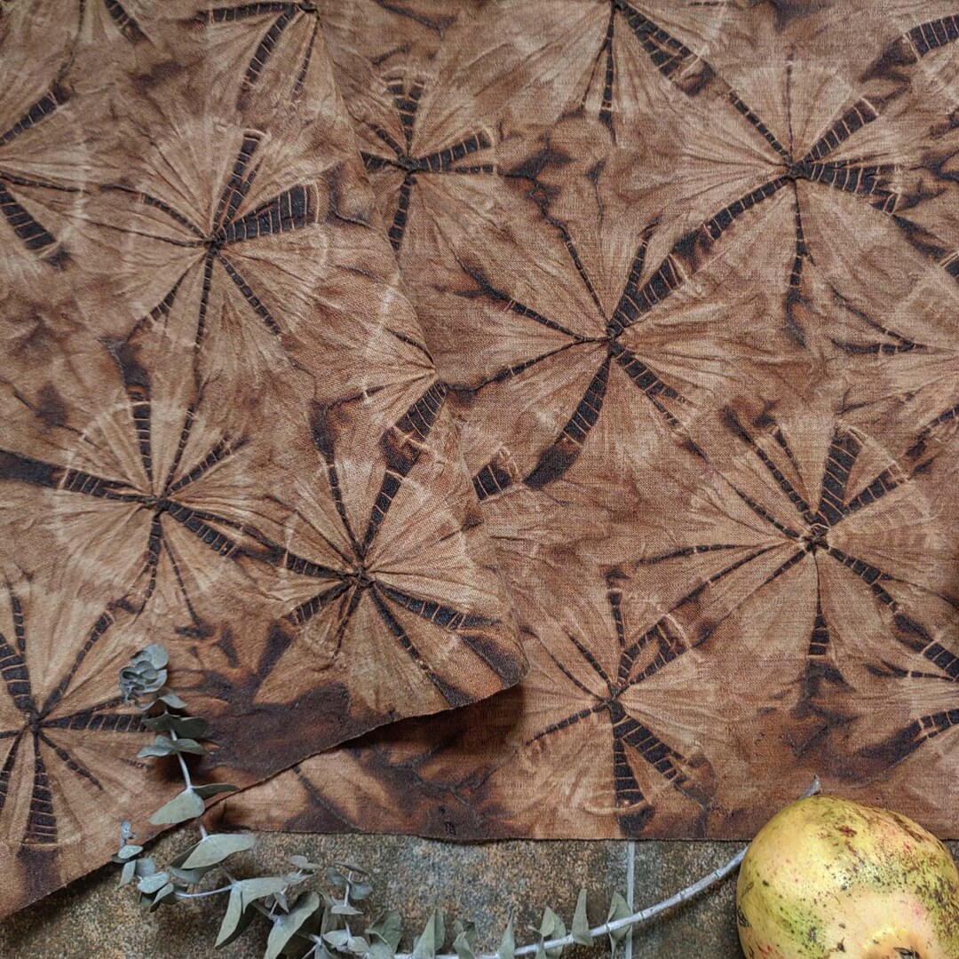 Persimmon Dyed Cotton Fabric: Loom Woven Tie Dye Batik by the Yard - Etsy