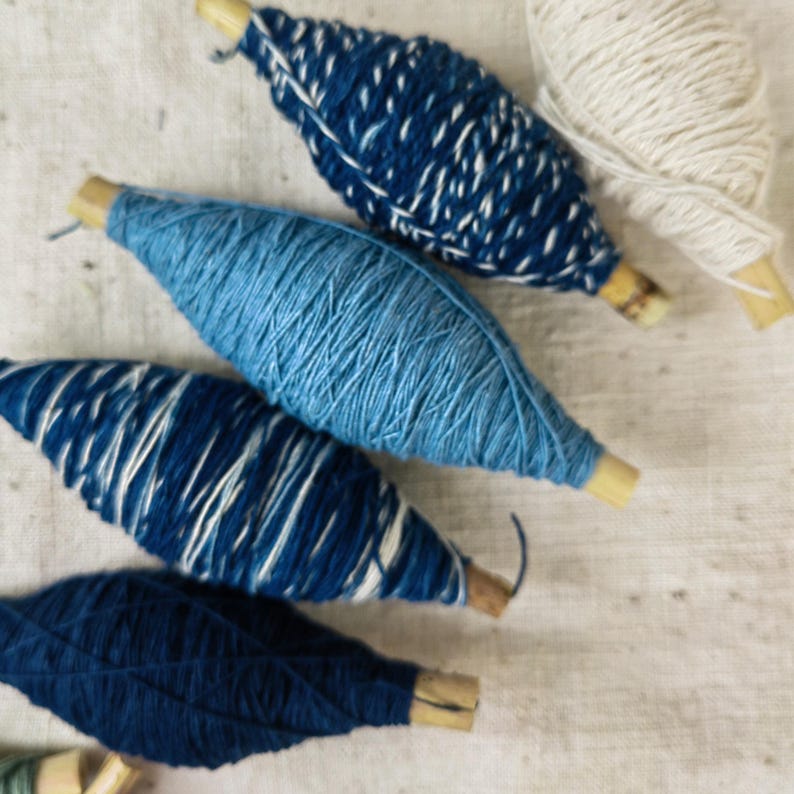 Hand-dyed Sashiko Cotton Thread: Plant-dyed Embroidery Floss - Etsy