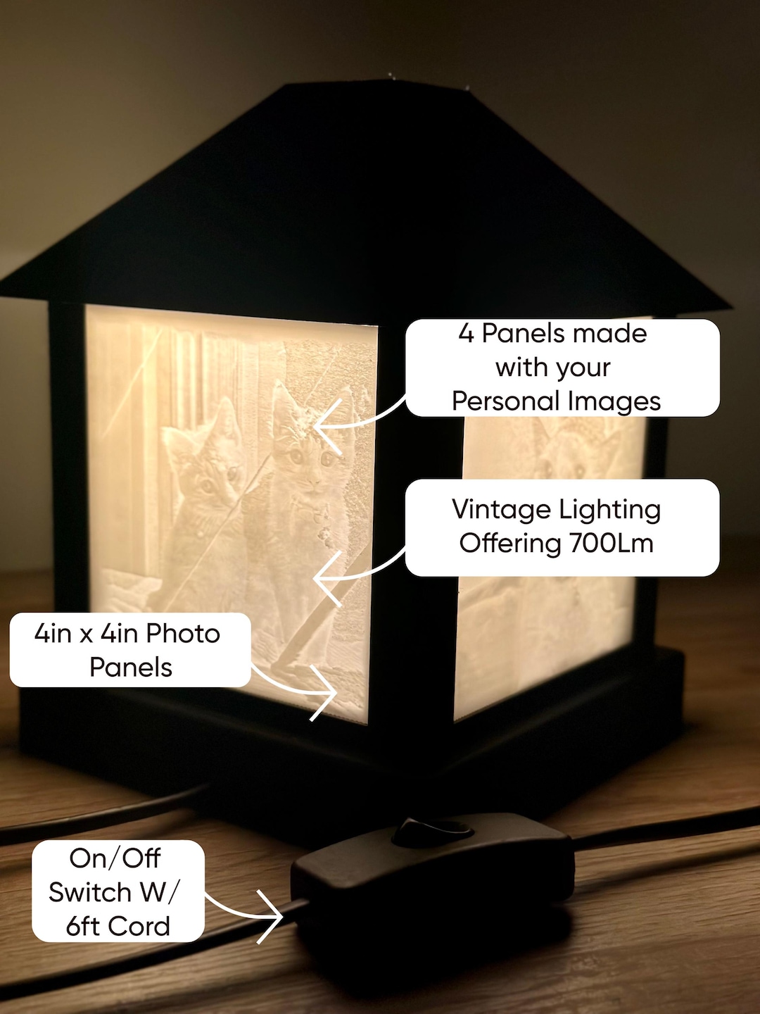 Custom 3D Printed Lithophane Photo Box - Perfect Gift for Christmas ...