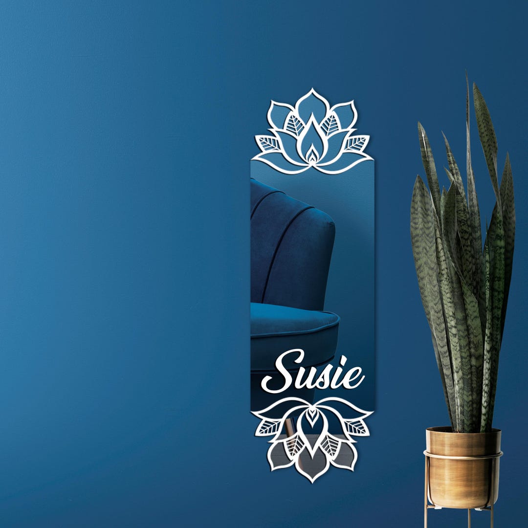 Lotus Flower Mirror Set for Yoga & Meditation Room | Minimalist ...